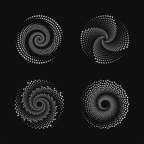 Premium Vector Halftone Dots In Circle Form Design Spiral Dots Backdrop
