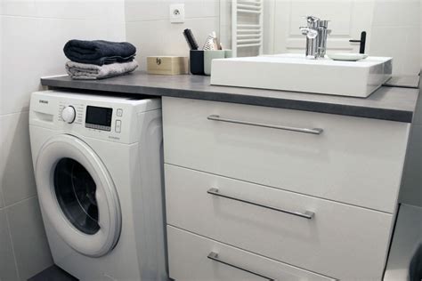 DIY Remplacer un meuble de salle de bain pour intégrer un lave linge