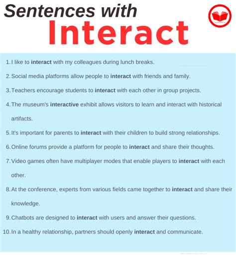 Interact In A Sentence Examples