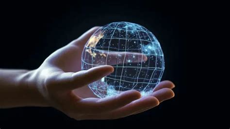 Glowing Networks Encircle The Globe A Captivating Theme Background