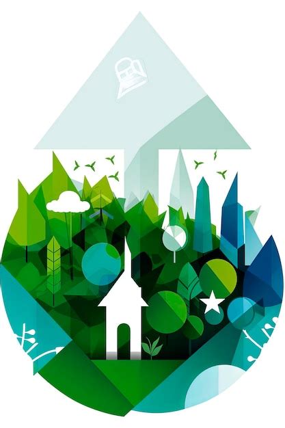 Premium Ai Image Generative Ai Illustration Of Nature Clean Energy