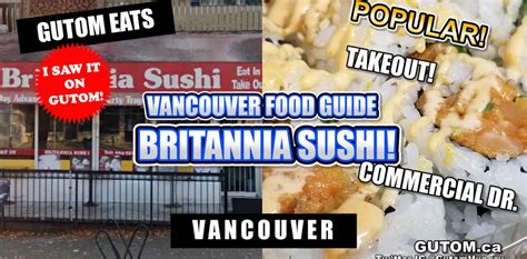 Britannia Sushi Commercial Drive Take Out Sushi Combo Vancouver Food