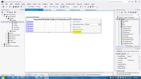 Insertupdatedelete In Gridview Using Aspnet C ~ Screenshotsdrizzles