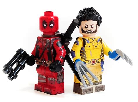 Deadpool And Wolverine Custom Lego Minifigures By Minifigsme The