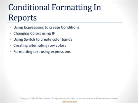 Ssrs Conditional Formatting