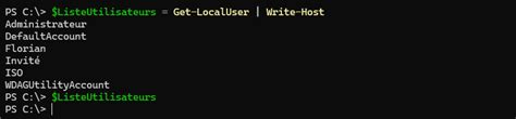 Utilisation De Write Host Et Write Output En Powershell