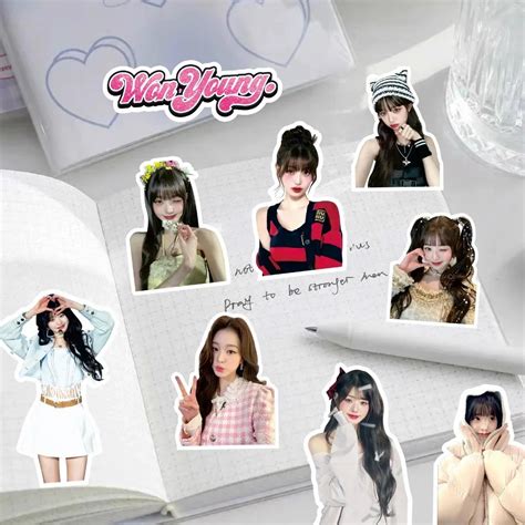 Стикеры Kpop Wonyoung, 10/65 шт., новый альбом, милые наклейки Kpop ...