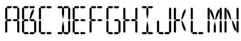16 Segment Display Font Jafmaryland