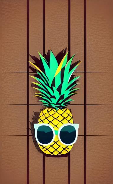 Premium Ai Image Cute Ananas