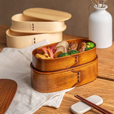도시락통·런치백 피크닉 나무 도시락 찬합 2단 도시락 오늘의집 쇼핑