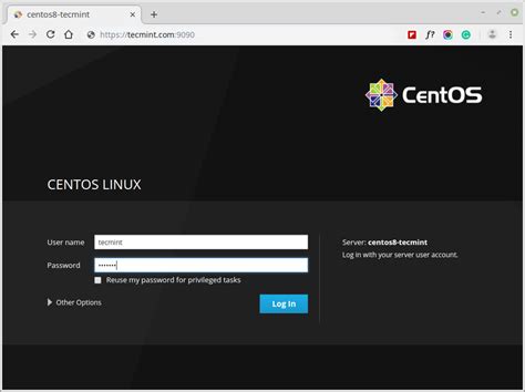 How To Install Cockpit Web Console In CentOS 8