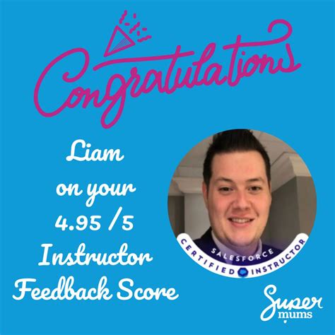 Supermums On Linkedin Congratulations To Liam Oshea Our Salesforce Admin Instructor At…