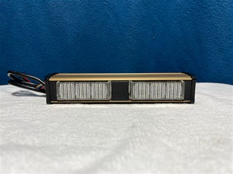 Code 3 PSE XT302BB Dual Head LED Dash Deck Lights Blue Blue Lightbar Salvage