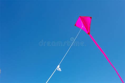 Pink Kite Flying With Blue Sky In Germany Stock Image Image Of Streaming Purple 259371699