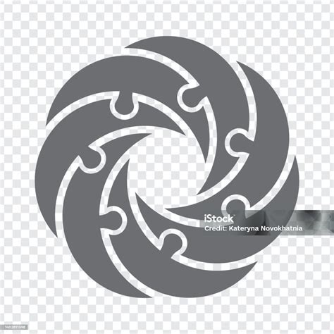 회색의 간단한 아이콘 원 퍼즐 웹 사이트 디자인 앱 Ui에 대한 투명 배경에 일곱 요소의 간단한 아이콘 퍼즐 Eps10 0명에 대한 스톡 벡터 아트 및 기타 이미지 Istock