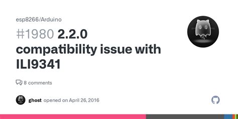 220 Compatibility Issue With Ili9341 · Issue 1980 · Esp8266arduino