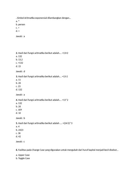 Soal Informatika 8 Pdf