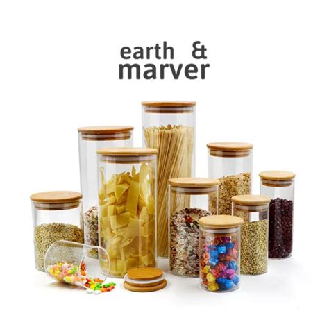 Local Stock Borosilicate Glass Jar With Wooden Lid Lazada Singapore