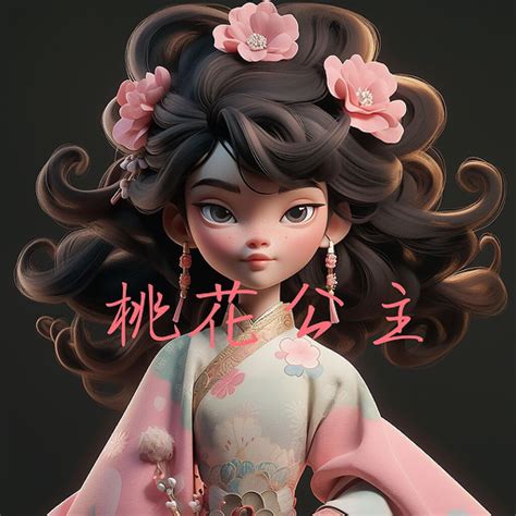 桃花公主远看成岭侧成峰 站酷zcool