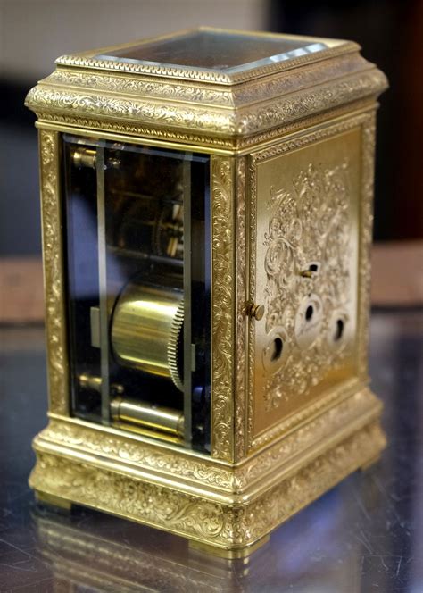 Lot 18 Carriage Clock A Victorian Brass Carriage