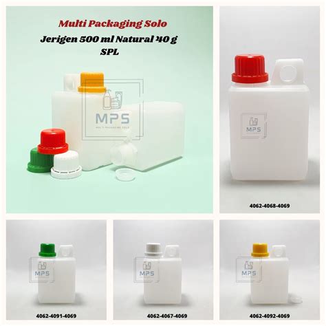 Jual Botol Jerigen 0 5 L Kotak Natural Hdpe Neck 30 Set Spl Jerigen Hdpe Jerigen Tutup Warna