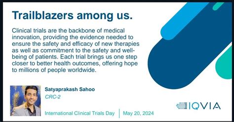 satyaprakash sahoo on linkedin ictd2024 iqvia clinical trial day