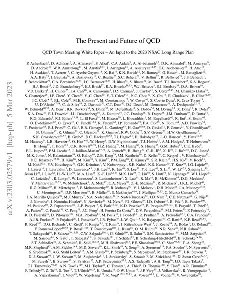PDF The Present And Future Of QCD