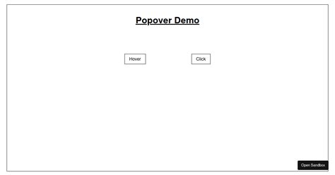 Popover Codesandbox