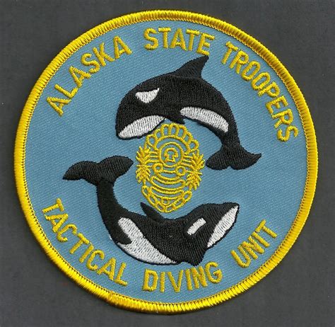 Alaska State Trooper Police Dive Team Patch