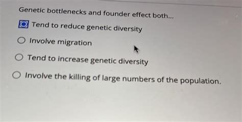 Answered Genetic Bottlenecks And Founder Effect Both Tend To Kunduz