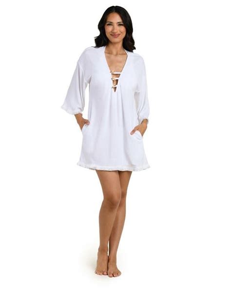La Blanca Wild Nomad Cover Up Dress In White Lyst