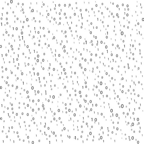 Premium Vector Binary Code Zero One Matrix White Background Banner Pattern Wallpaper