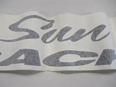 Sun Tracker Logo Starboard Decal 19 X 3 3 8 Black And White Tr160014 Boat 33 57 Picclick Au