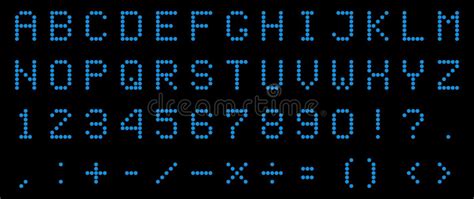 Electronic Calculator Font Stock Illustrations 1104 Electronic