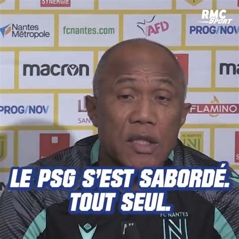 RMC Sport on Twitter Kombouaré Le PSG s est sabordé tout seul Les regrets c est