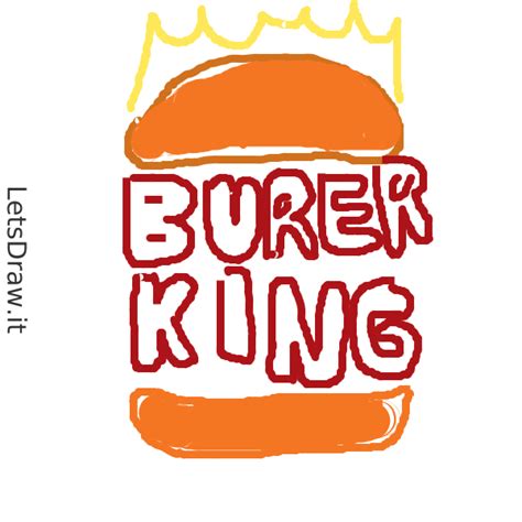 How To Draw Burger King 61csxttezpng Letsdrawit