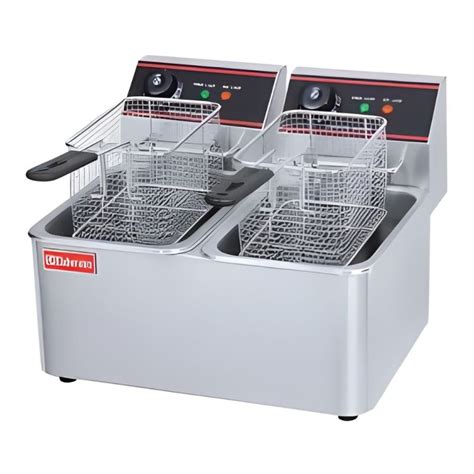Friteuse Électrique à Cuves et Paniers ecomecanica