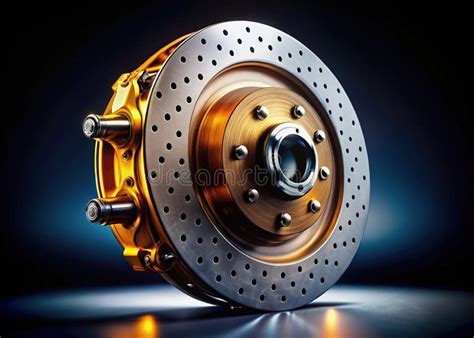 Detailed Closeup Of A Powerful Disc Brake System Component Precision