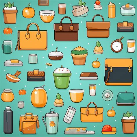 Premium Photo Super Cute Repeat Pattern Flat Cartoon Illustration