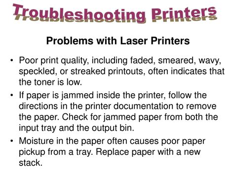 Ppt Troubleshooting Printers Powerpoint Presentation Free Download