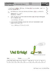 Extemporalen Stegreifaufgaben Mathematik Klasse 10 Realschule Catlux