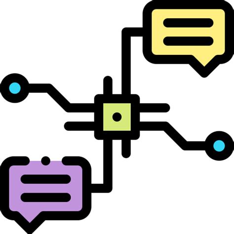 Processor Detailed Rounded Lineal Color Icon