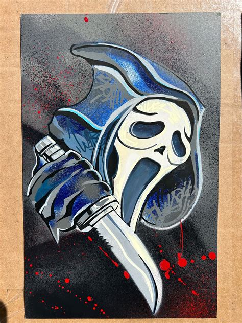 Ghost Face Original Art — Rzp Artworks