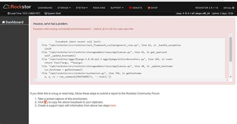 Unifi Exception While Running Command Usrbinhostnamectl Static Errno 24 Too