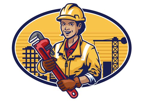 Construction Woman Worker Design 22021591 Vector Art At Vecteezy