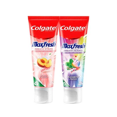 Colgate Maxfresh Toothpaste Tropical Peach And Rainbow Flavor The Cool