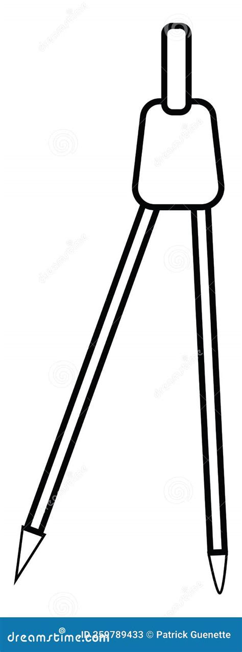Icône Simple Compas Scolaire Illustration De Vecteur Illustration Du