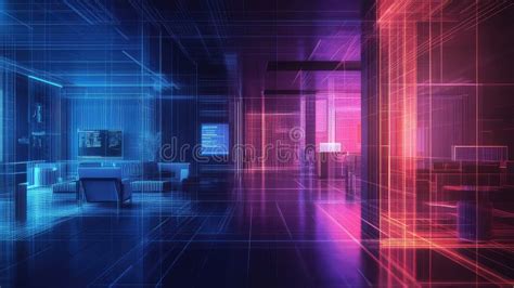 Community Conceptual Representation Of Shared Office Spaces Stock Illustration Illustration Of
