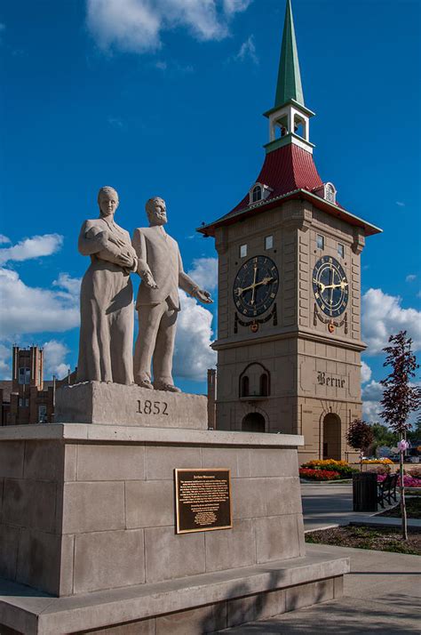 Berne Indiana Clock Tower Photograph By Gene Sherrill Fine Art America