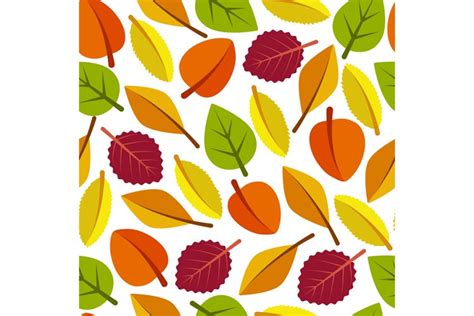 Leaf Background Repeat Seamless Simple Cute Foliage Vector